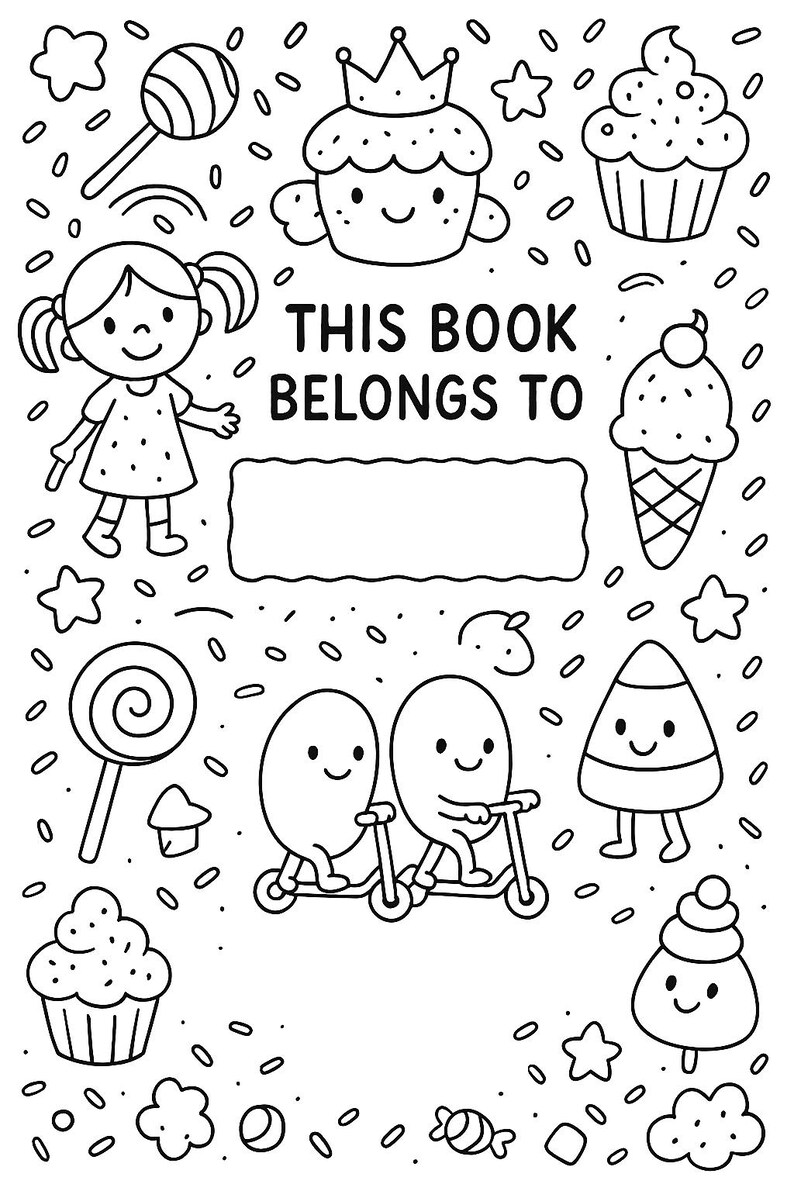 Sweet Treat City Coloring Book | Printable PDF for Kids | Fun Dessert ...