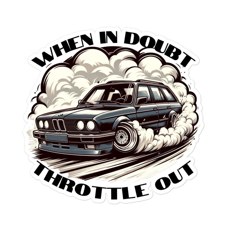 E30 Throttle Out Wagon Sticker - Etsy