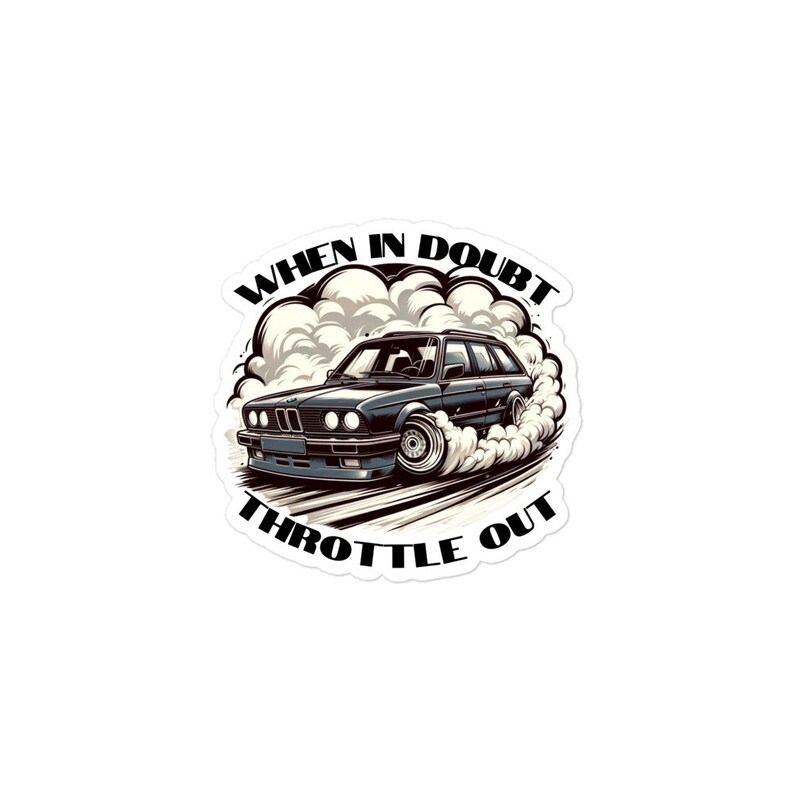 E30 Throttle Out Wagon Sticker - Etsy