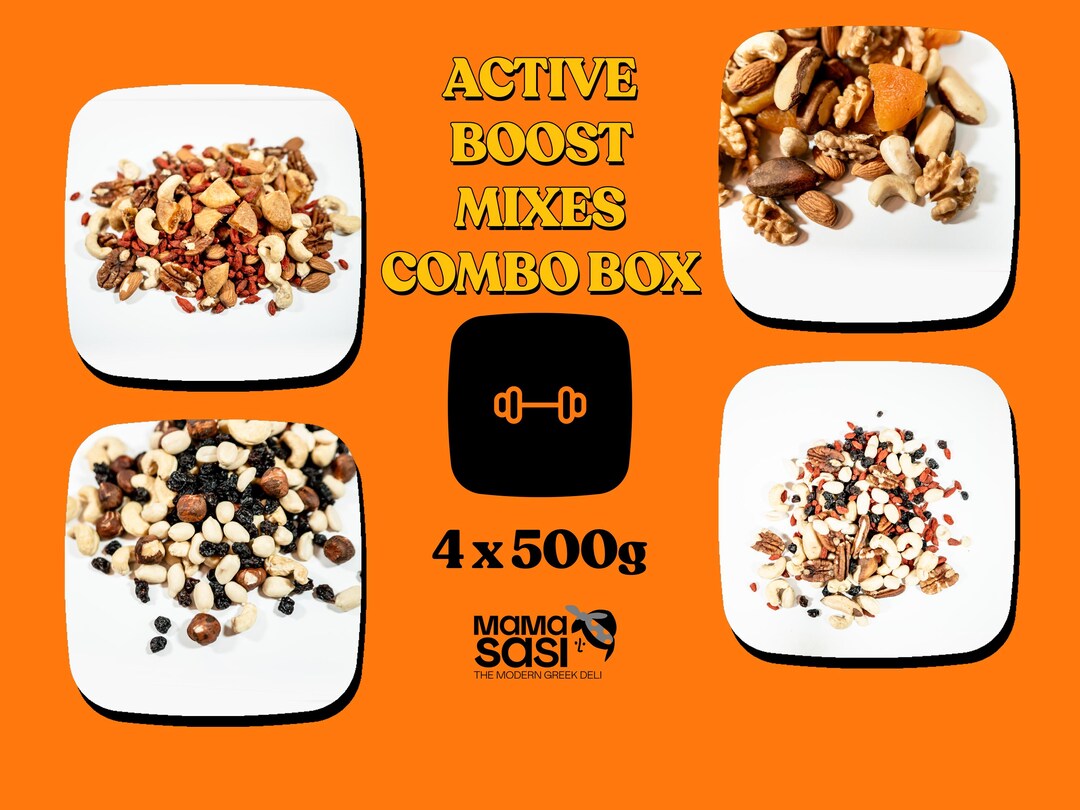 Active Boost Mixes COMBO BOX – 4 X 500g – Muscle Recovery • Endurance ...