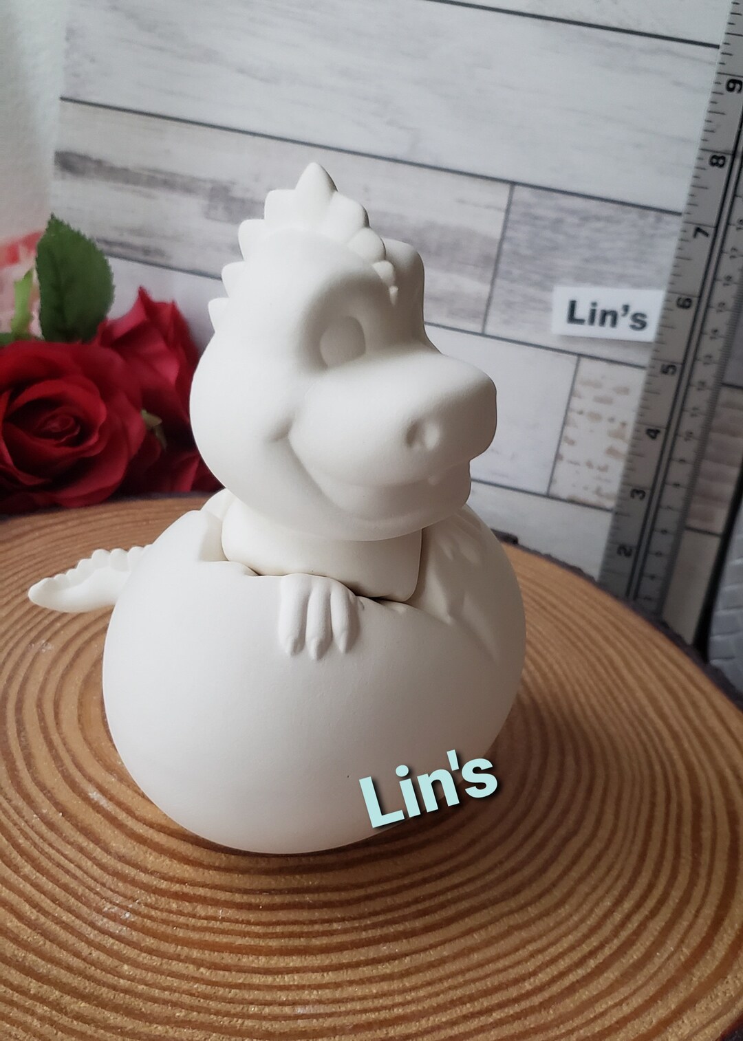 Bisque - Handmade - Dino Dinosaur - Hand Made - Ready to Paint - Great ...