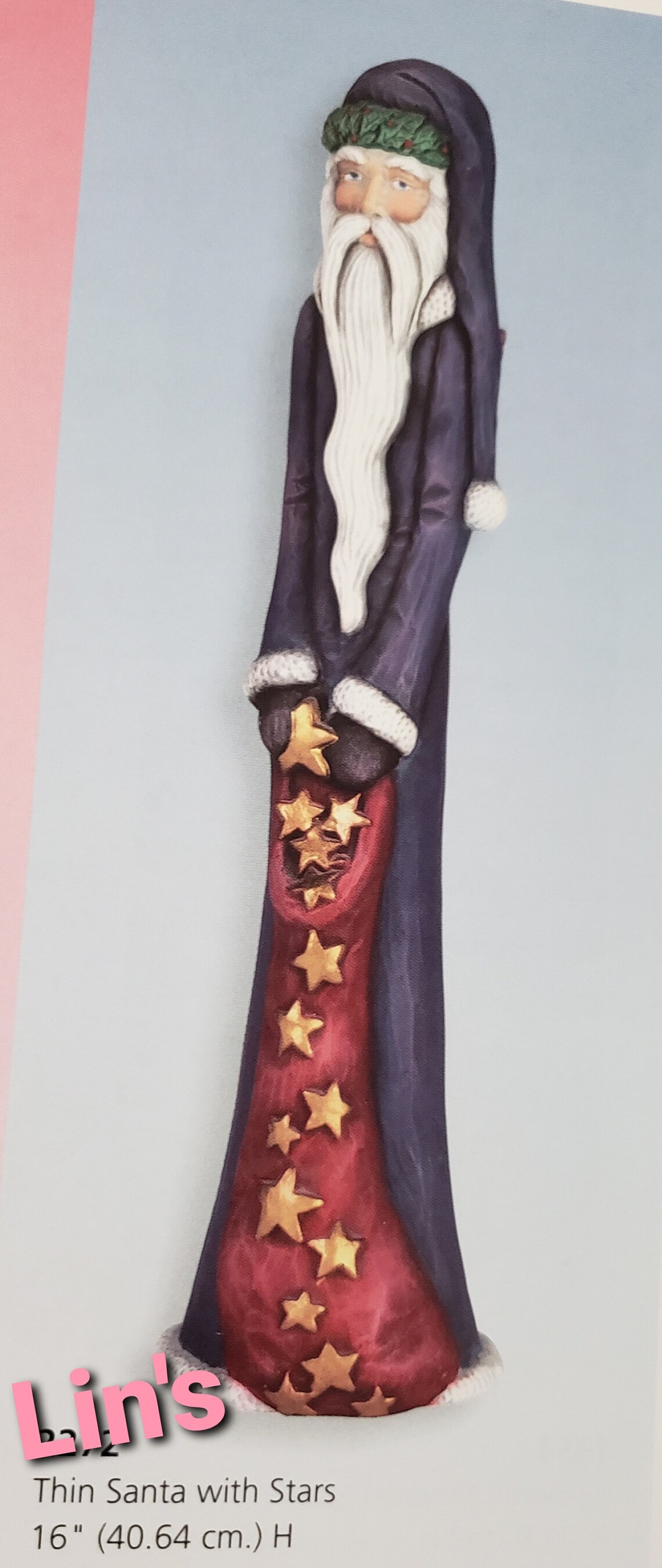 Ceramic Bisque - Santa W Stars 9" Tall -bisque Only-unpainted Ready to ...