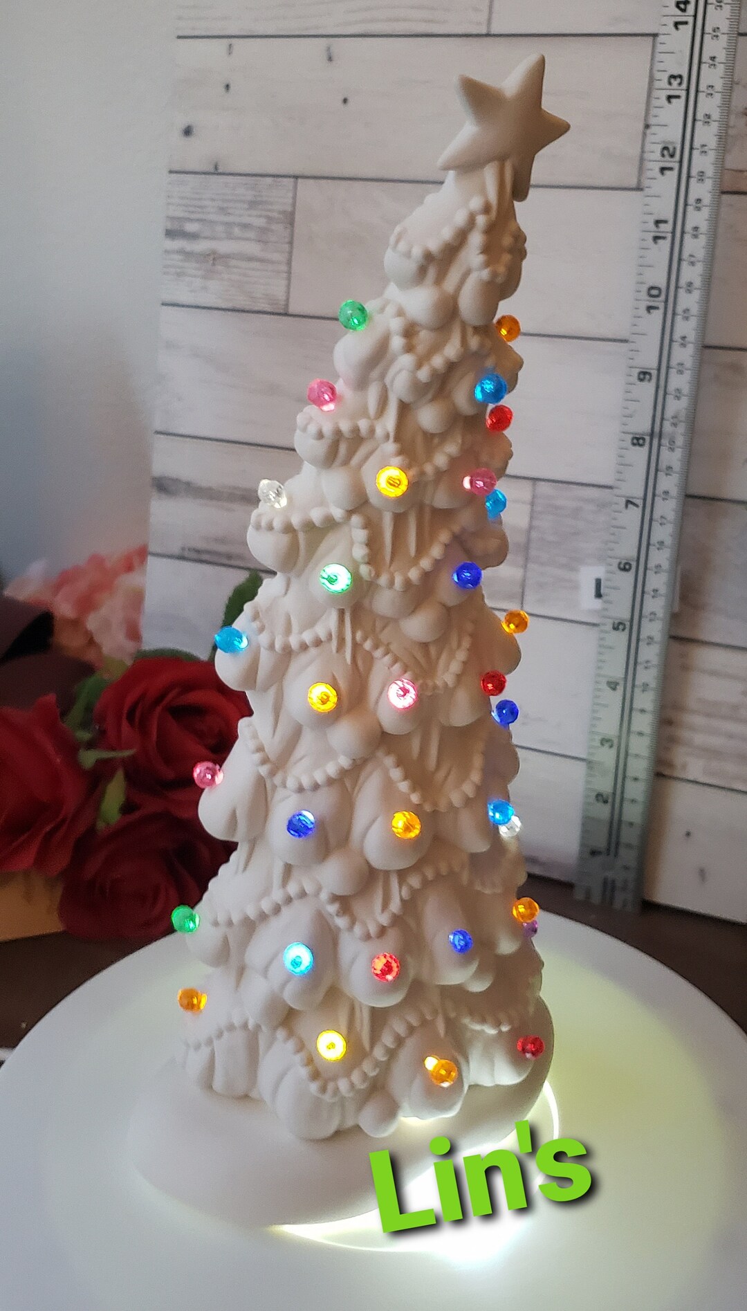 Bisque - Tree Décor Fun. Happy Tree. One Side Natural Tree, the Other ...