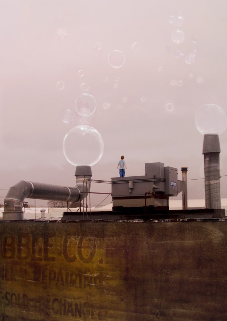 The Bubble Factory - 8 X 10 Industrial Dream - Children's Room Decor ...