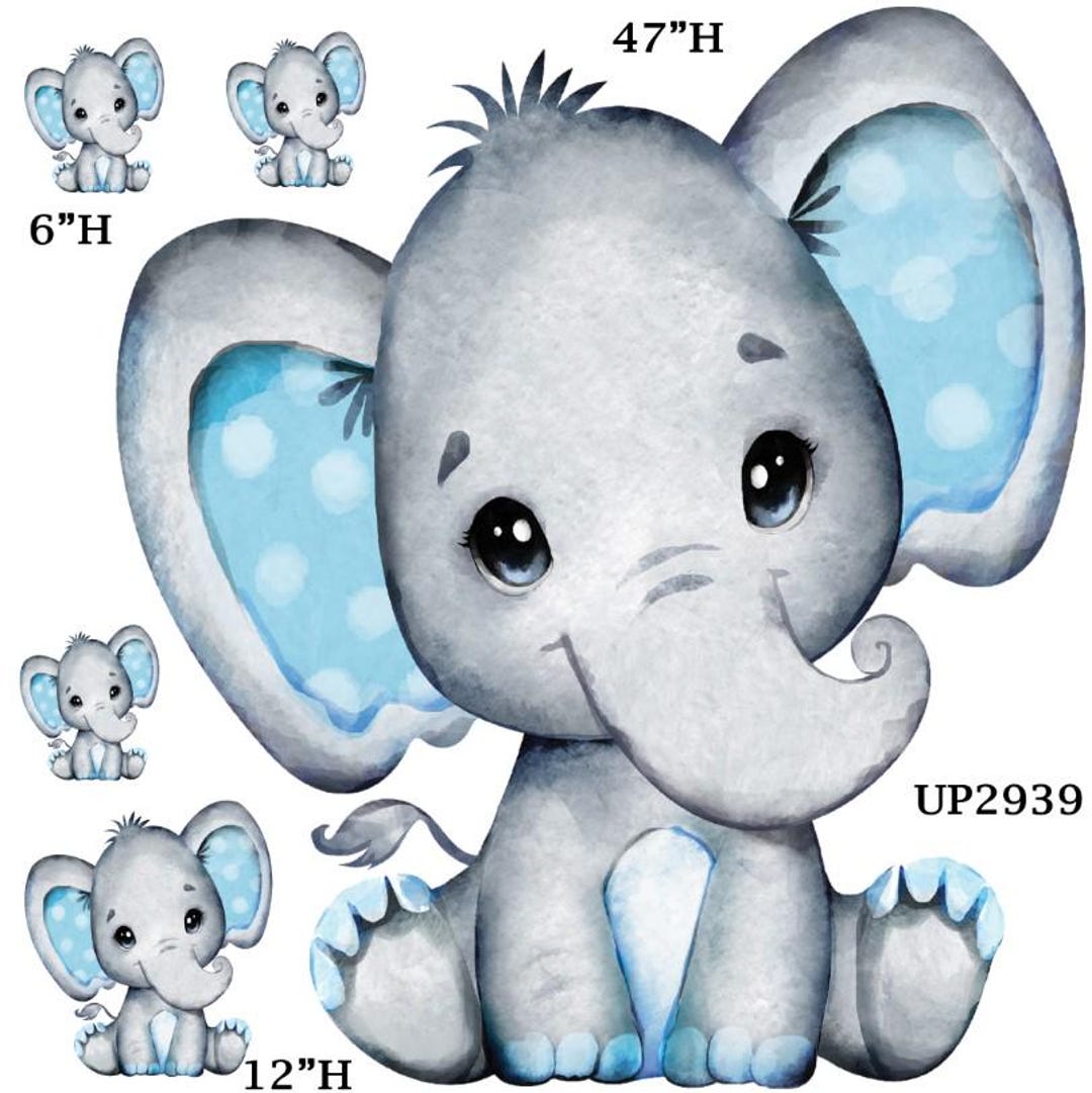 UP2939HS ELEPHANT BABY Coroplast Cutouts Props Party Decorations - Etsy