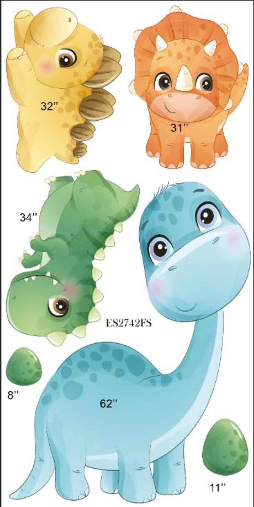 ES2740FS Dinos Coroplast Cutouts Props Party Decorations - Etsy