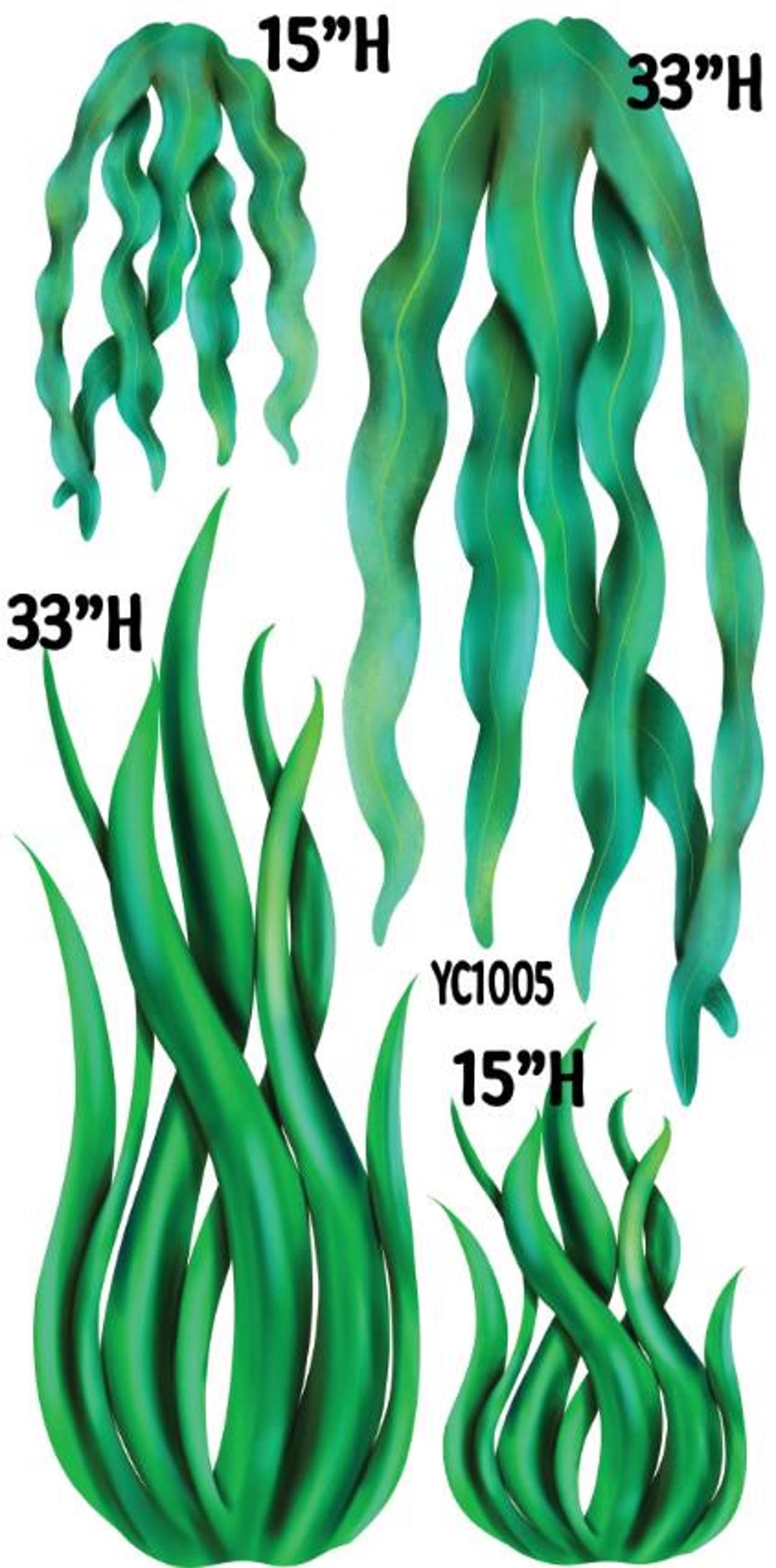 YC1005QS Seaweed Algae Coroplast Cutouts Props Party Decorations - Etsy