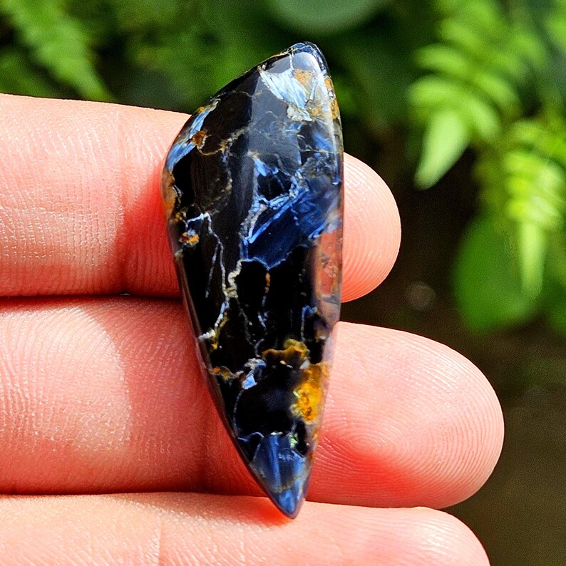 Blue Pietersite Flat Back Cabochon Stone - Etsy