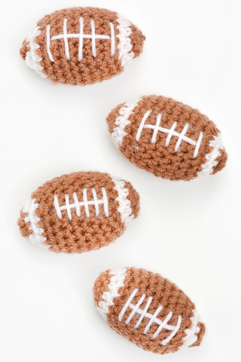 Mini Crochet Football Pattern • PDF Download, Game Day Decor - Etsy Canada