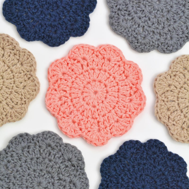 Scalloped Drink Coaster - Etsy