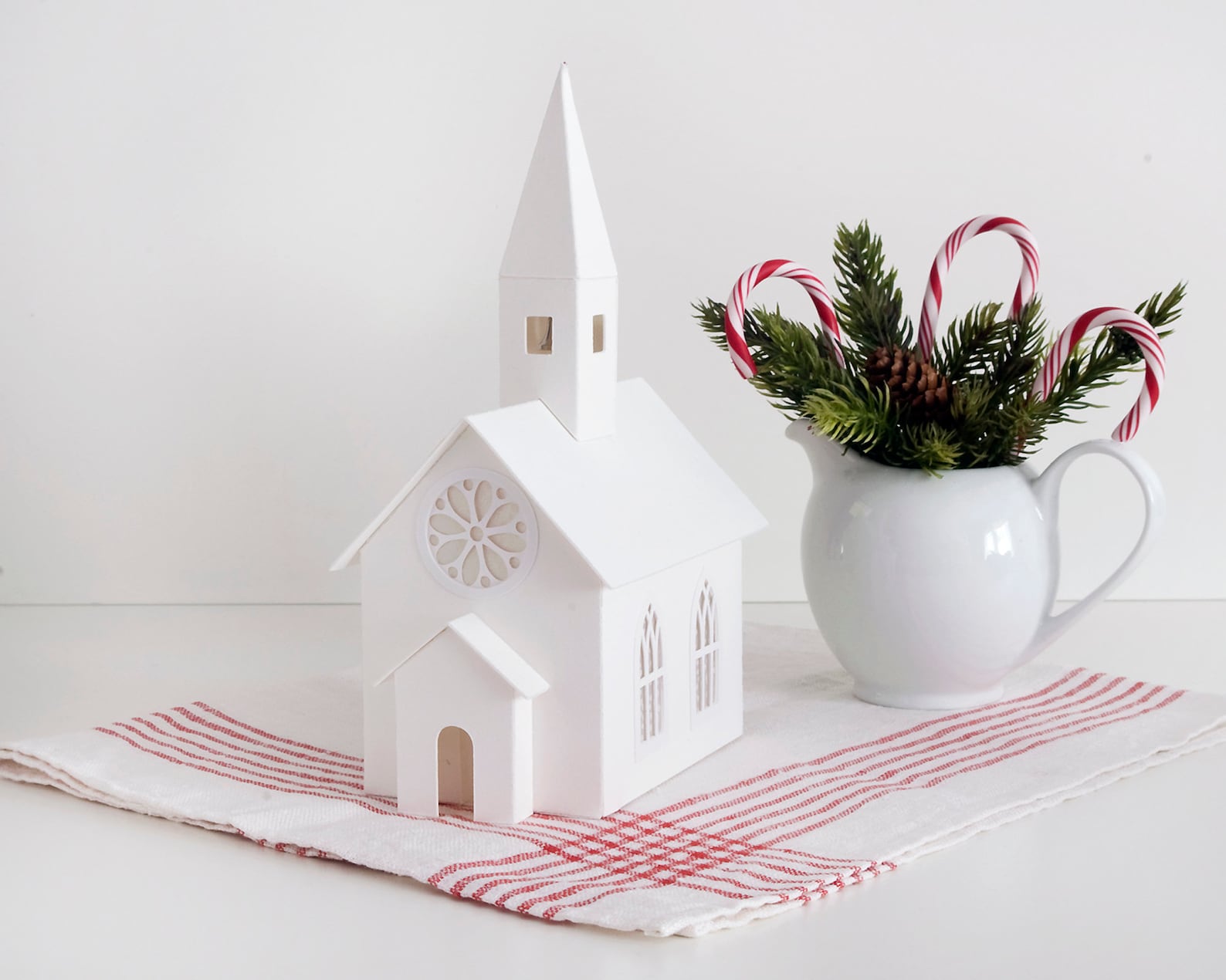 Rose Window Putz Church Christmas Craft Kit - Build + Decorate a Full ...