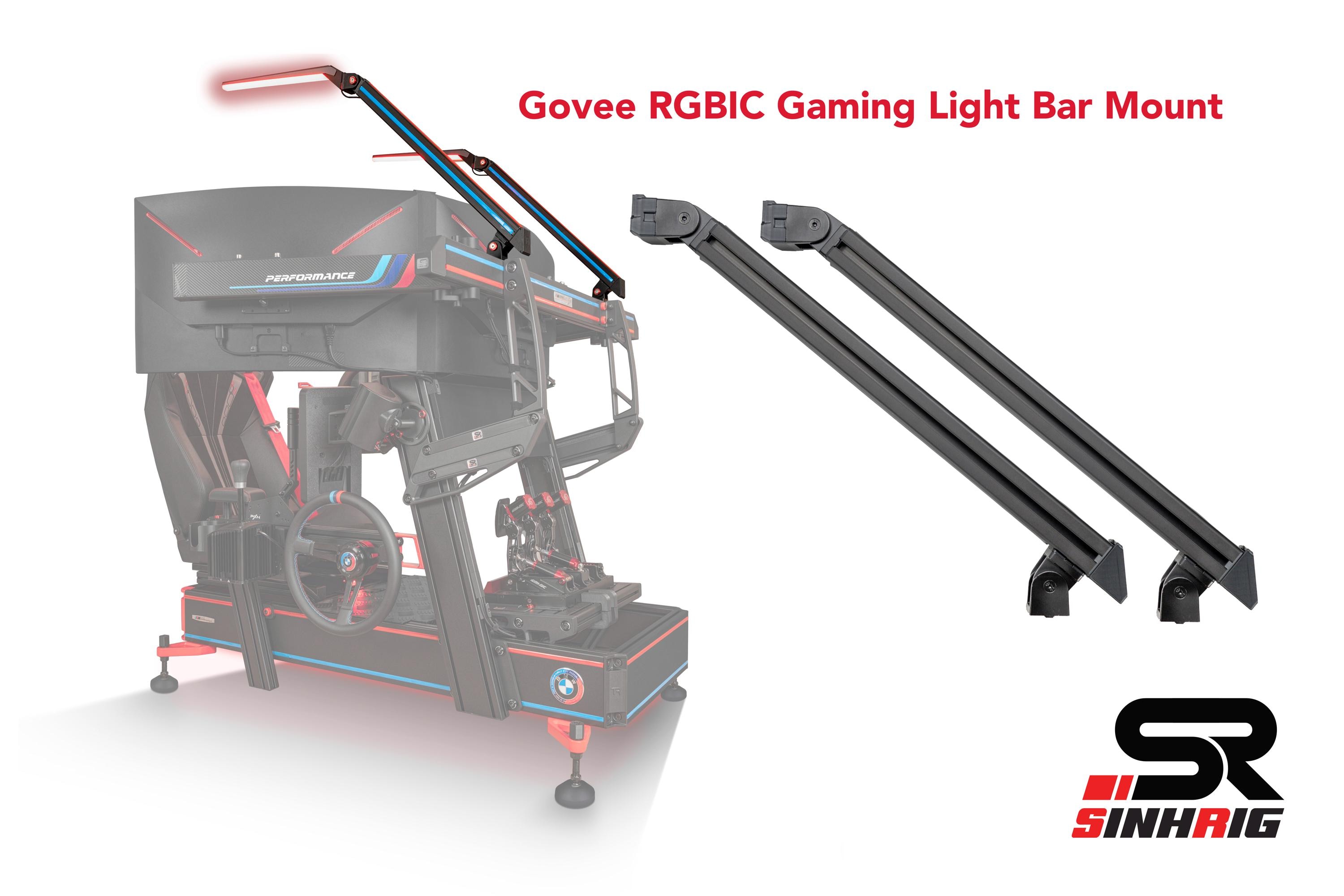 Sim Racing Light Bar Mount | Govee RGBIC / Hue | 8020 Extrusion ...
