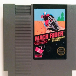 Vintage Nintendo NES Mach Rider Racing Video Game 1985 - Etsy