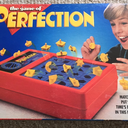 Vintage the Game of Perfection Board Game Milton Bradley 1980s - Etsy