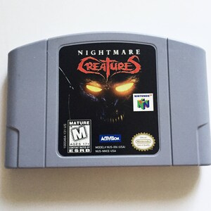 Vintage Nightmare Creatures N64 Video Game - Tested - Etsy