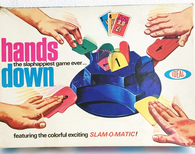 Vintage Hands Down Board Game Original 1964 Complete Multi Player Slap ...