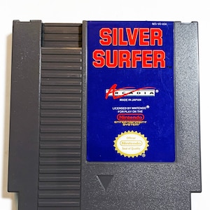 Vintage Nintendo NES Silver Surfer Video Game Original 1990 Comic Book ...