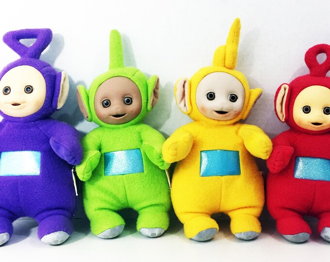 Vintage Teletubbies Plush Doll Set Stuffed Toy 1998 90s Original ...
