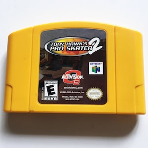 Vintage Tony Hawk Pro Skater 2 Nintendo 64 Tested Excellent Very Clean ...