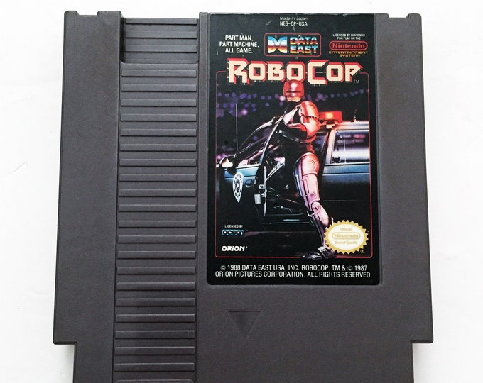 Vintage Robocop Nintendo NES Video Game Original 1988 Robo Cop - Etsy