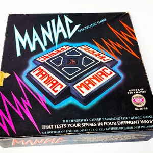 Vintage Maniac Electronic Game Board Game 1979 100% Complete 1970s 70s ...