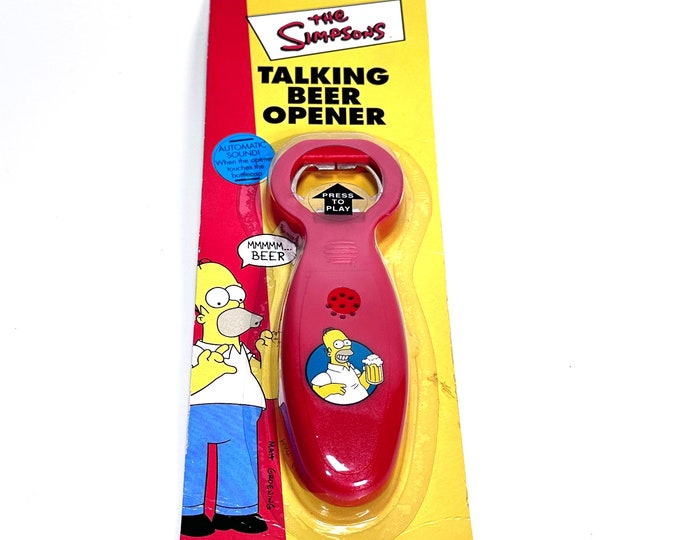Vintage the Simpsons Talking Beer Bottle Opener Homer Simmpson Still ...