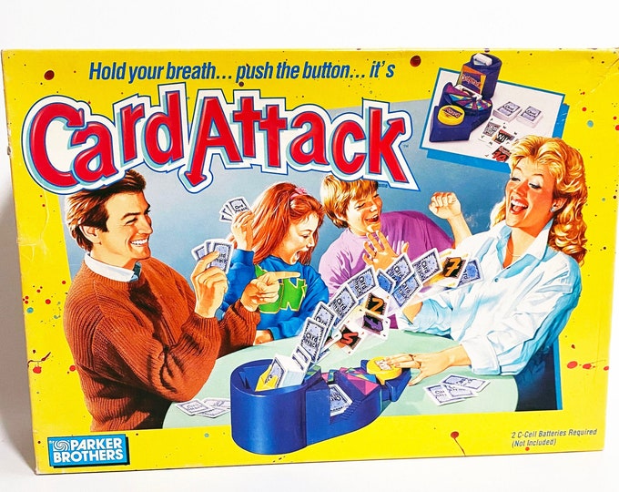 Vintage 1991 Card Attack Board Game Parker Brothers Rare 100% - Etsy