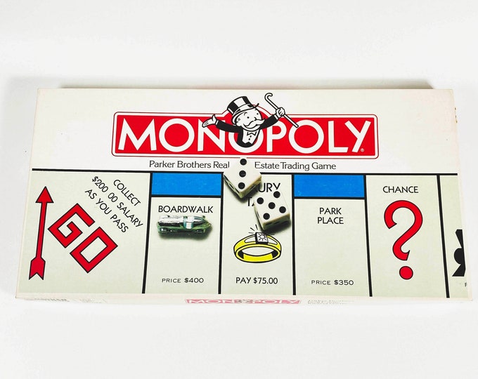 Vintage 1985 Monopoly by Parker Brothers 100% Complete Board Game 80s ...