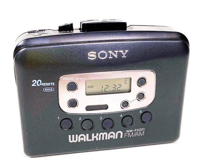 Vintage Sony Walkman WM-FX221 Stereo Cassette Tape Player AM/FM Works ...