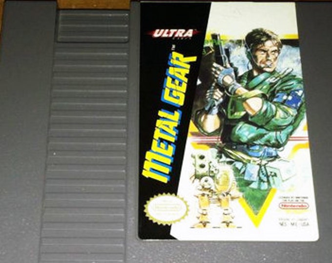 Vintage Metal Gear Nintendo NES Video Game Original 1988 - Etsy