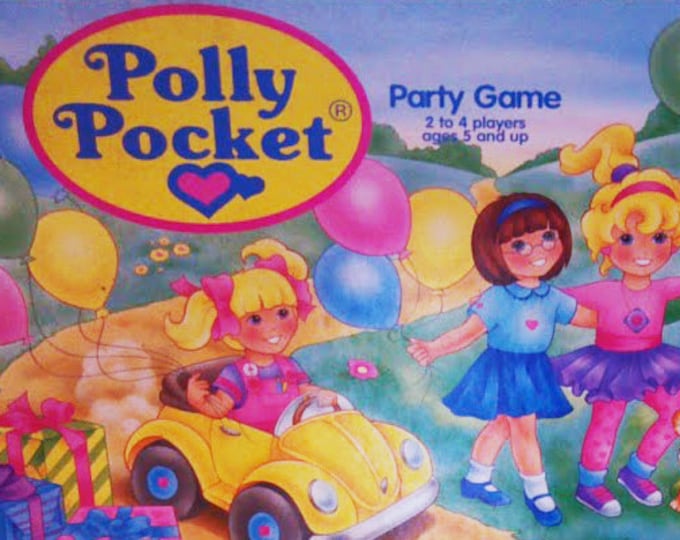 Vintage Polly Pocket Party Board Game Complete 1994 - Etsy