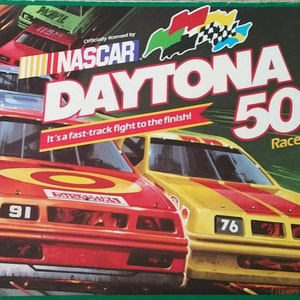 Vintage 1990 Milton Bradley NASCAR Daytona 500 Race Board Game 100% ...