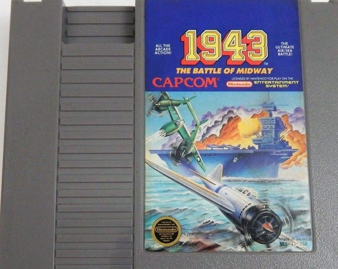 Vintage Nintendo NES 1943 the Battle of Midway 1988 Video Game - Etsy