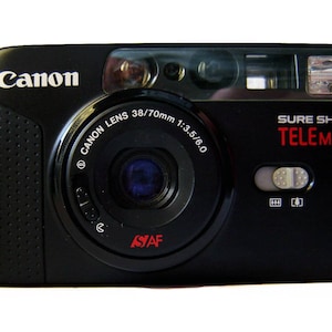 Vintage Canon Sure Shot Telemax 35mm Point and Click Film | Etsy