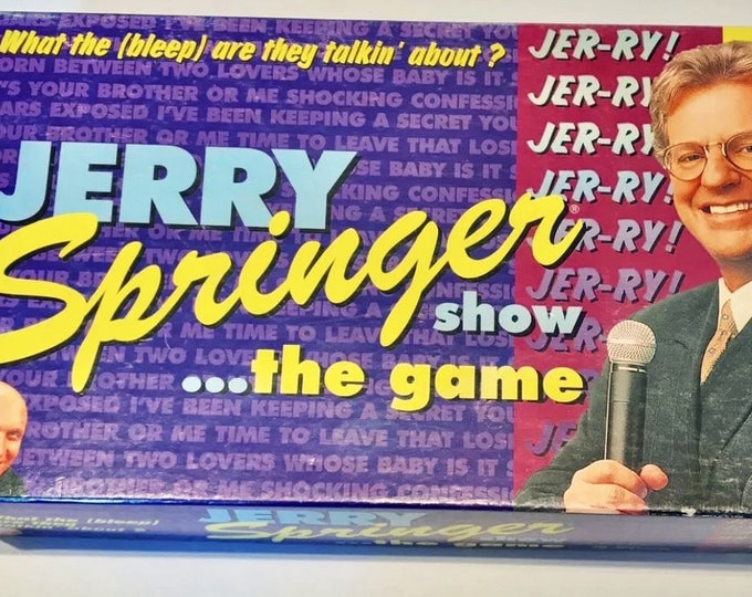 Vintage the Jerry Springer Show Board Game 100% Complete 1990s | Etsy