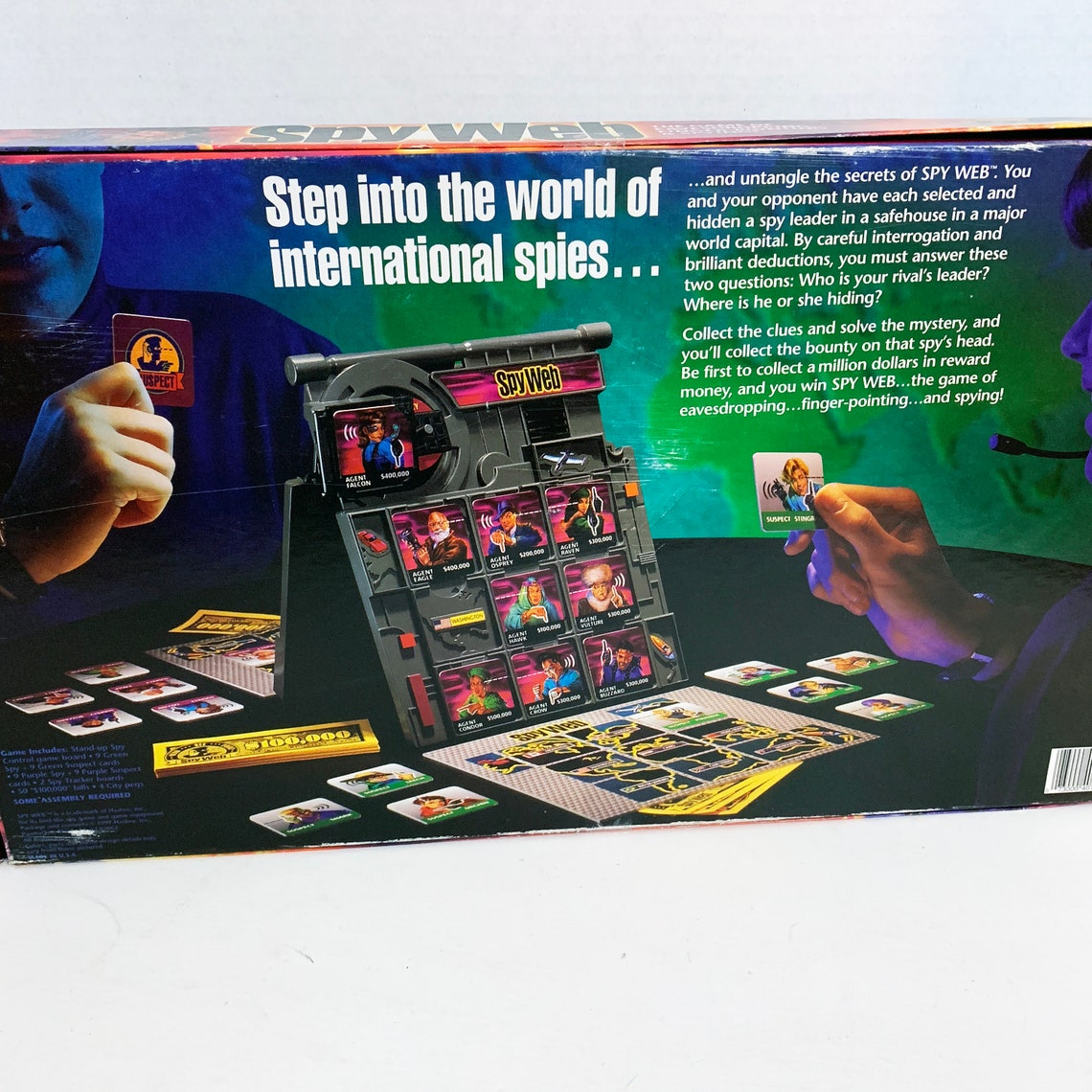 Vintage Spy Web Board Game 100% Complete Espionage 1997 90s | Etsy