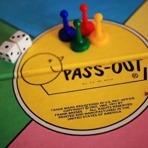 Vintage Drinking Pass Out Board Game Party Complete - Etsy