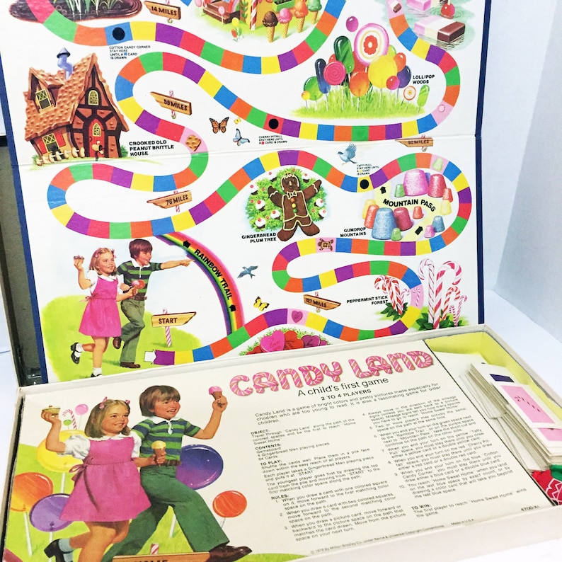 Vintage Original Candy Land Milton Bradley Board Game 1978 Candyland - Etsy