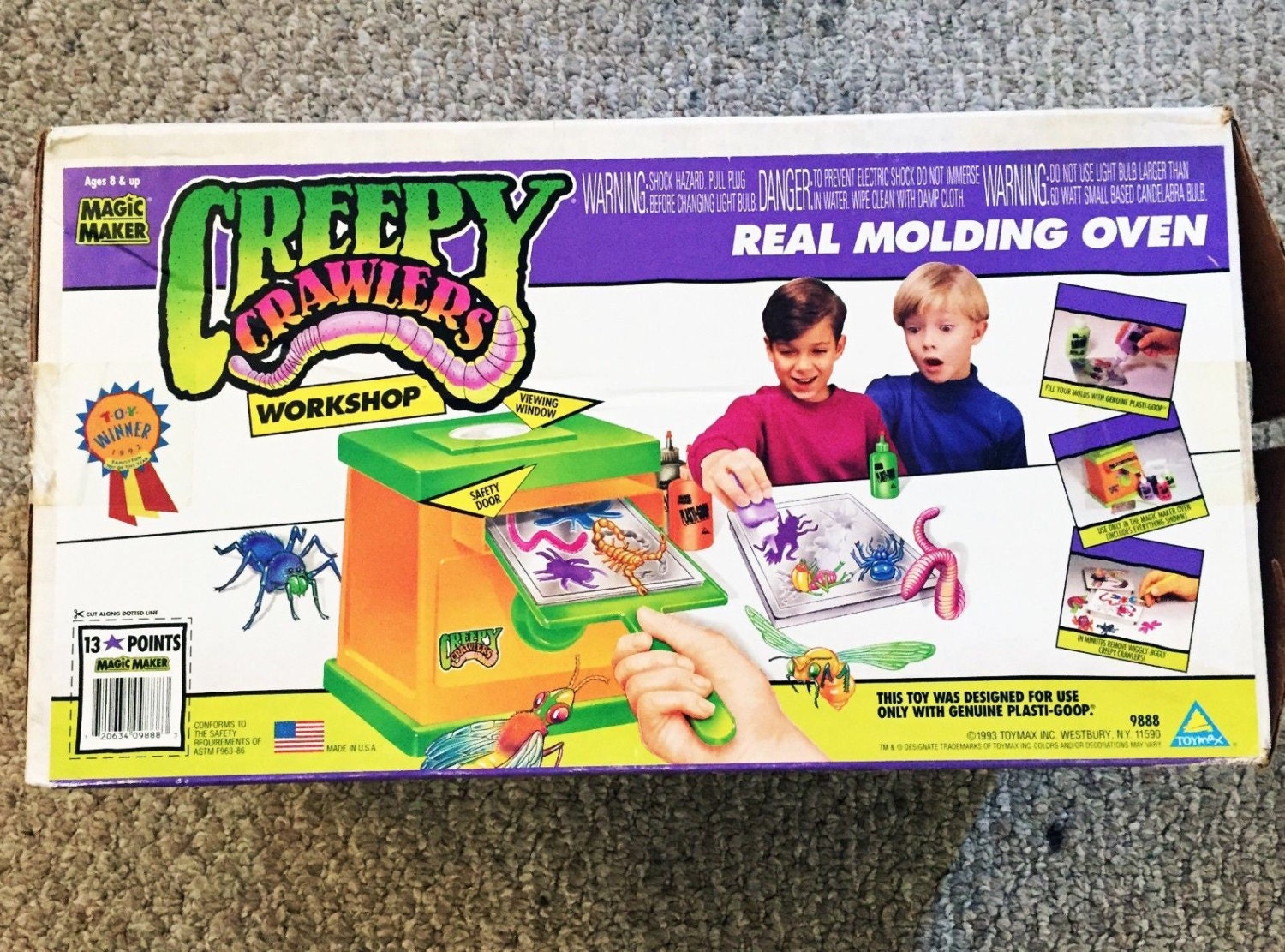 Vintage Creepy Crawlers Workshop Complete With Molds Molding Oven 1990s ...