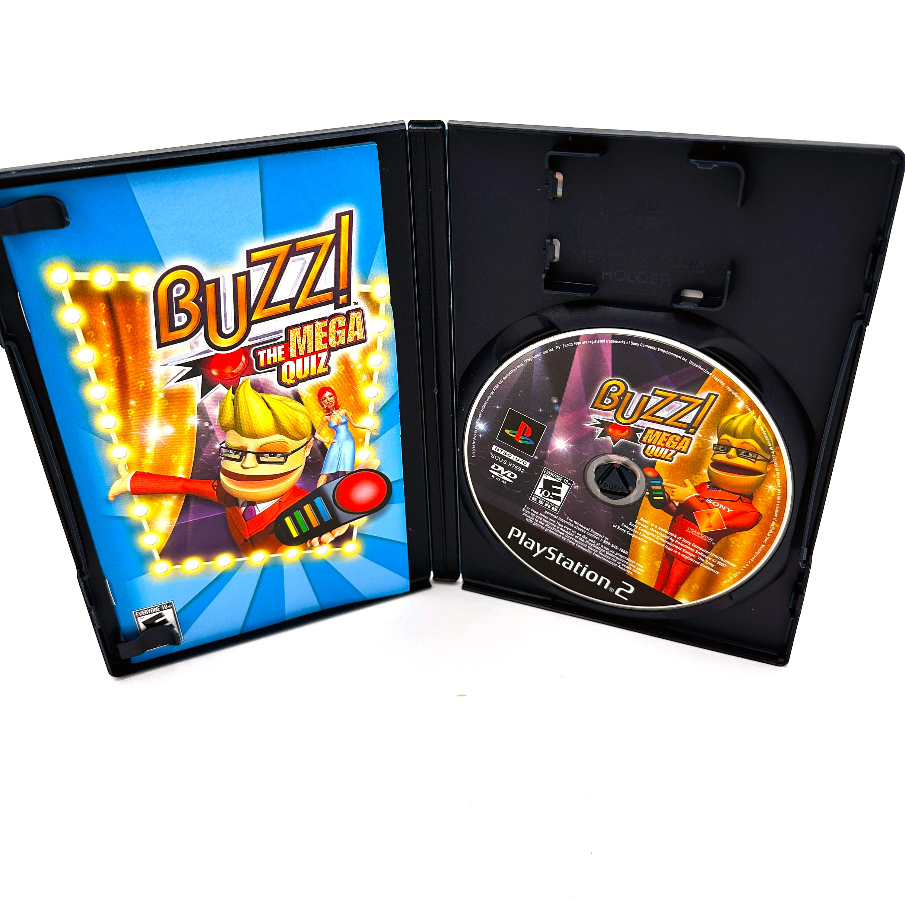 Vintage Buzz the Mega Quiz PS2 Sony Playstation 2 Video Game Show ...