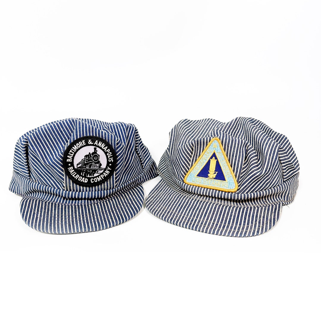 Vintage Pair of 2 Railroad Train Hats Owned by Gov Schaefer B&O Museum ...