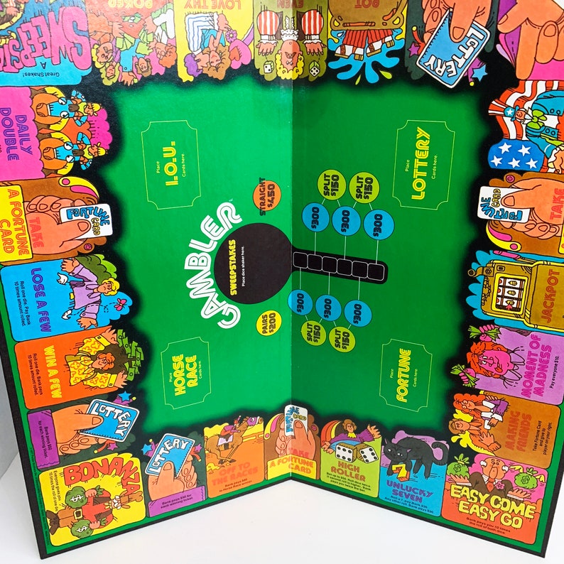 Vintage Gambler Board Game 1977 Parker Brothers Complete 1970s - Etsy