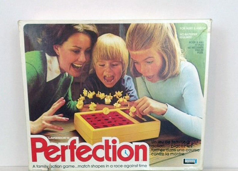 Vintage Perfection Board Game Lakeside 1975 Rare Toy - Etsy