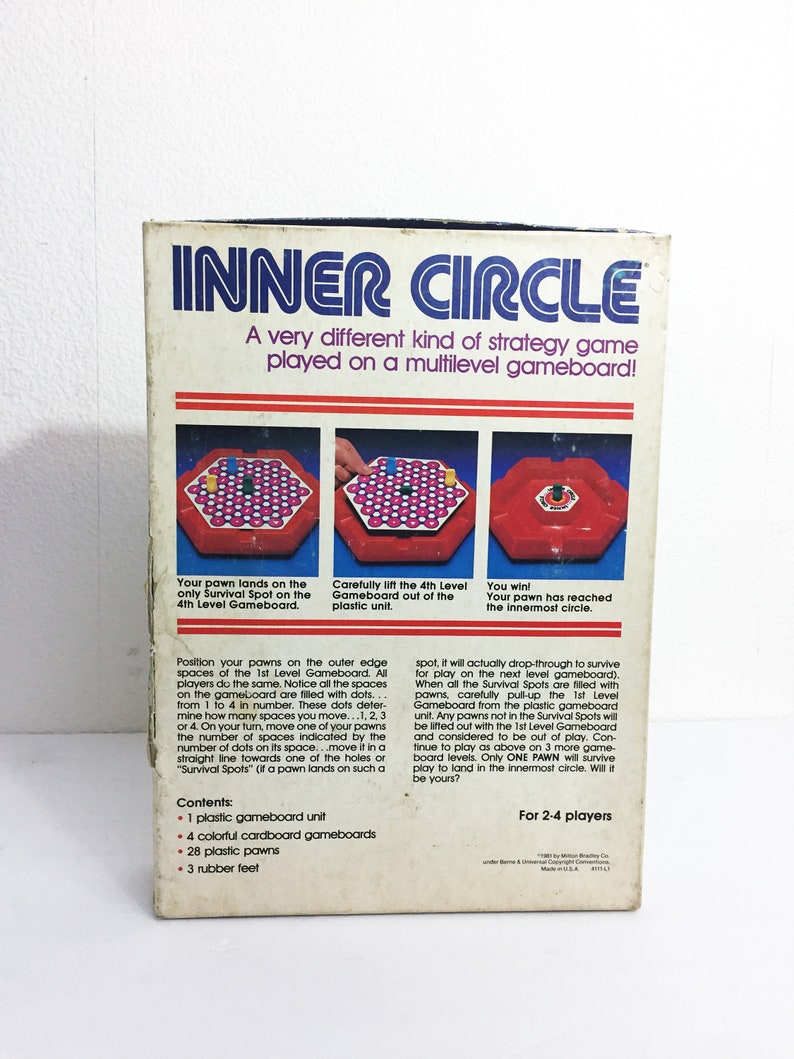 Vintage Inner Circle Game Board Game by Milton Bradley - Etsy