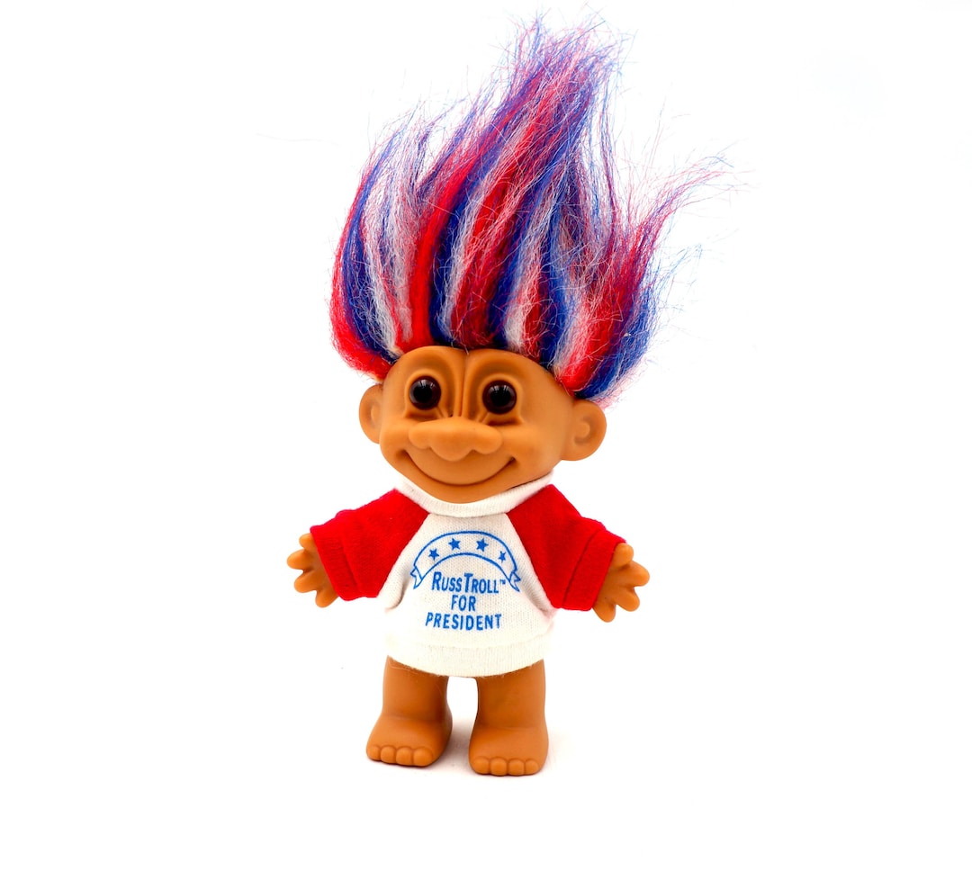 Vintage 1990s Russ Troll Russ Troll for President T-shirt – Red, White ...
