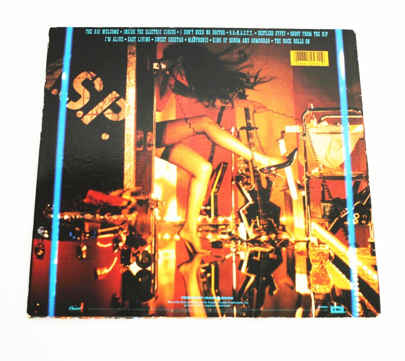 Vintage Original Wasp Inside the Electric Circus LP With Liner | Etsy