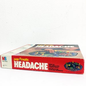 Vintage Popomatic Headache Game Milton Bradley Pop-o-matic 1986 Board ...