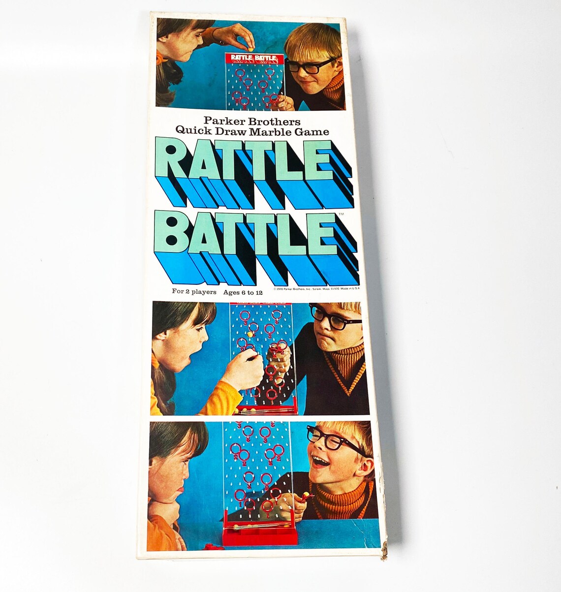 Vintage 1970 Rattle Battle Marble Game Board Game 100% - Etsy