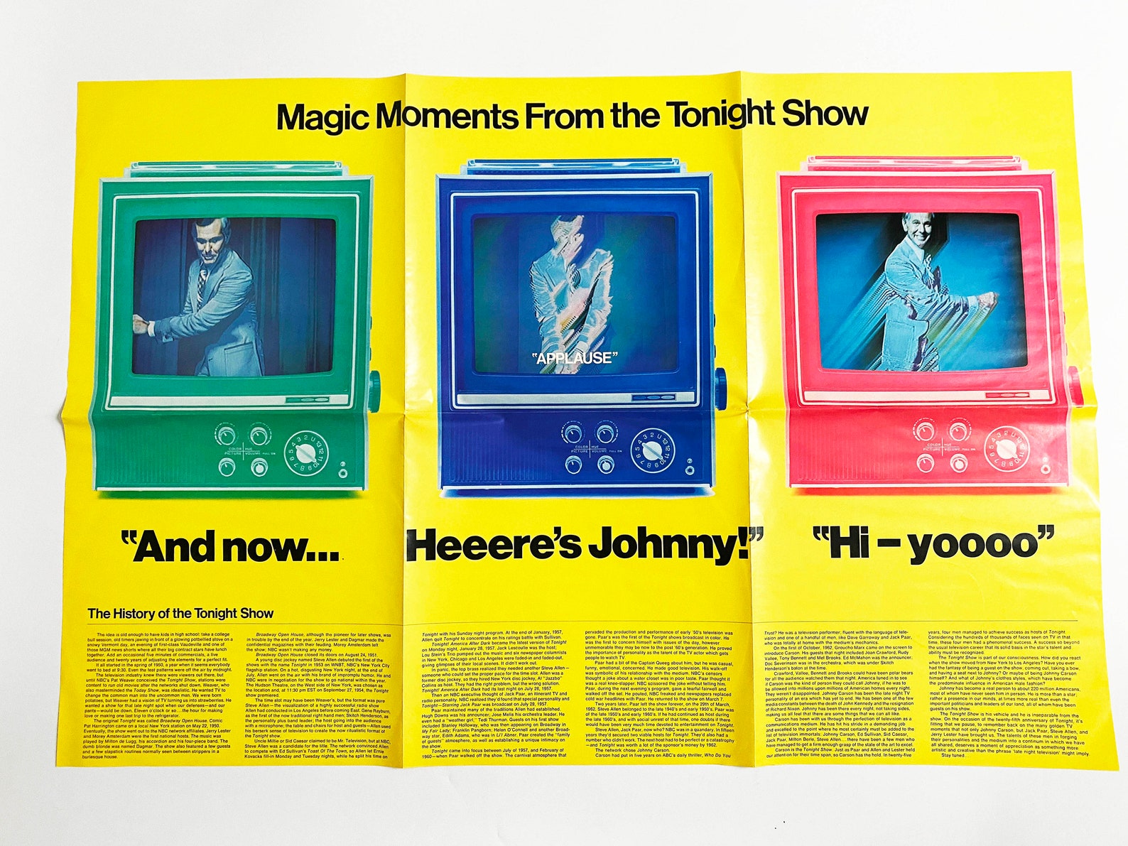 Vintage Here's Johnny Magic Moments From the Tonight Show - Etsy