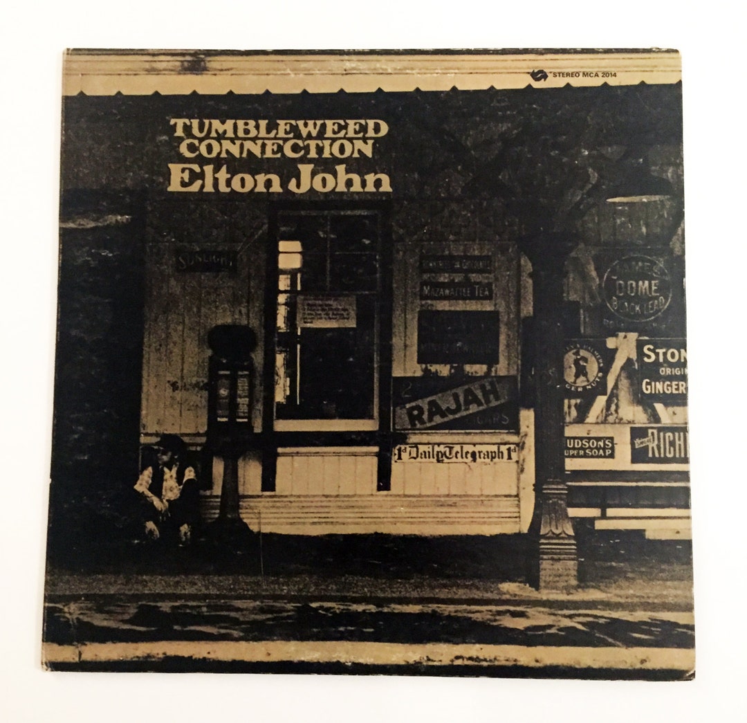 Vintage Elton John Tumbleweed Connection LP Record Vinyl Album 12" 70s ...